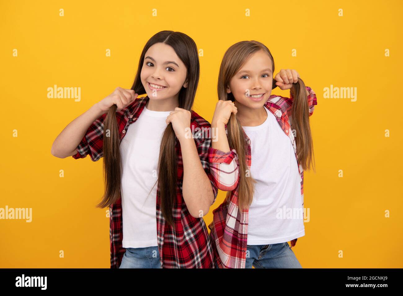 beauty and fashion. female fashion model. young girls in casual ...