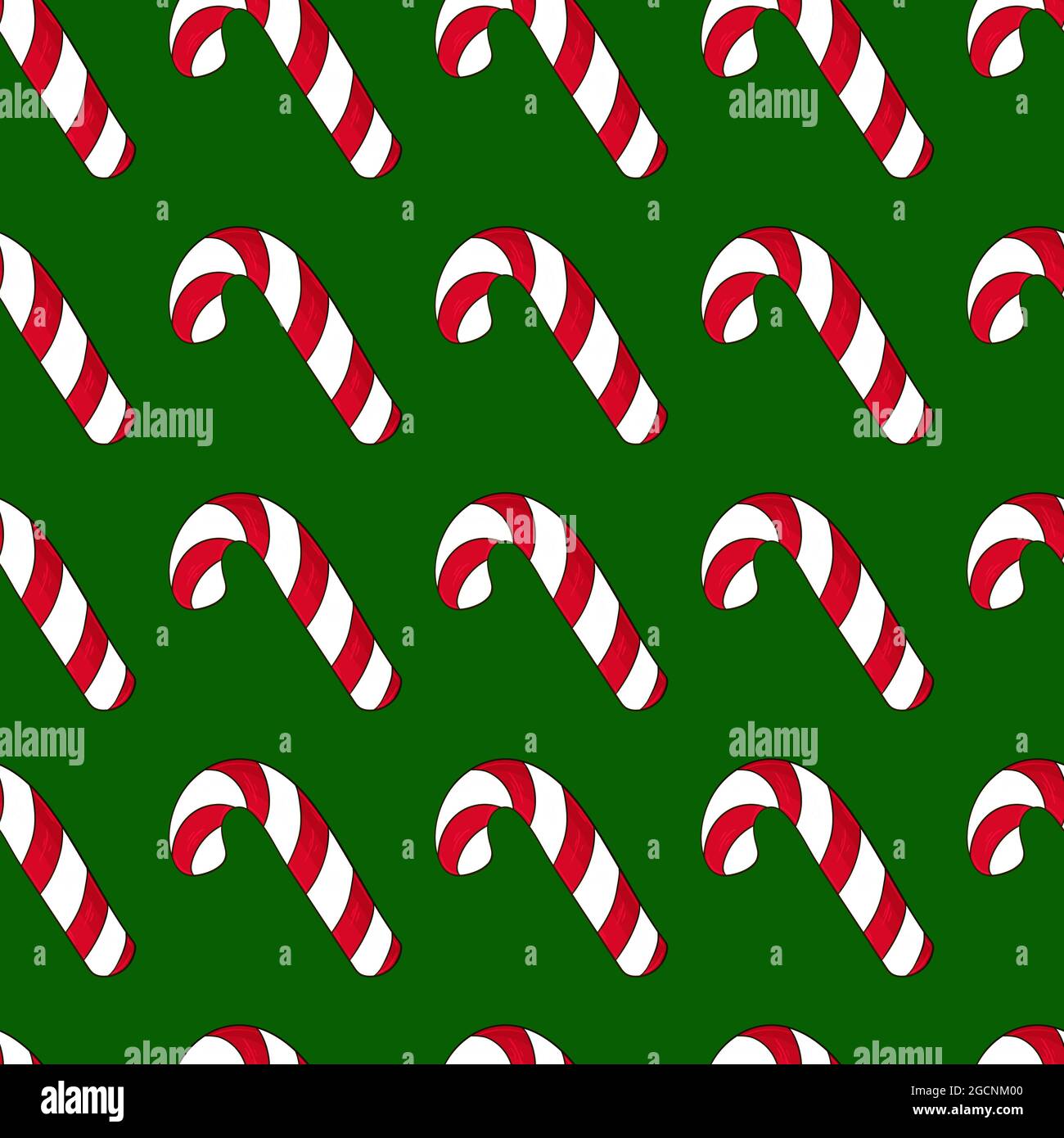Candy Cane Pattern Seamless