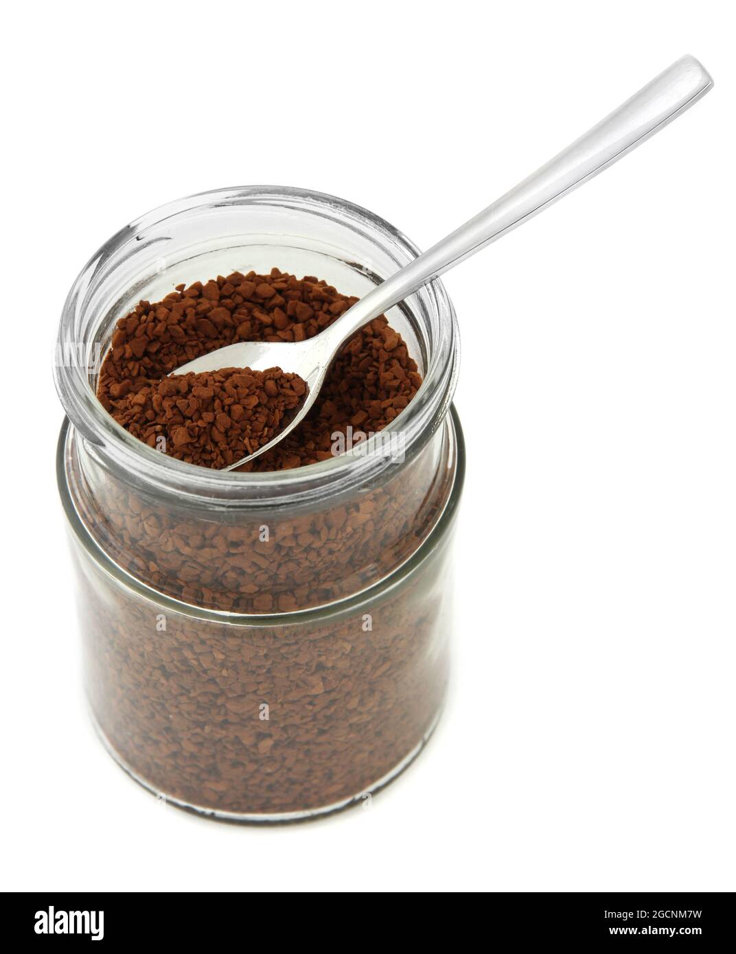 Jar of instant coffee isolated on white Stock Photo - Alamy