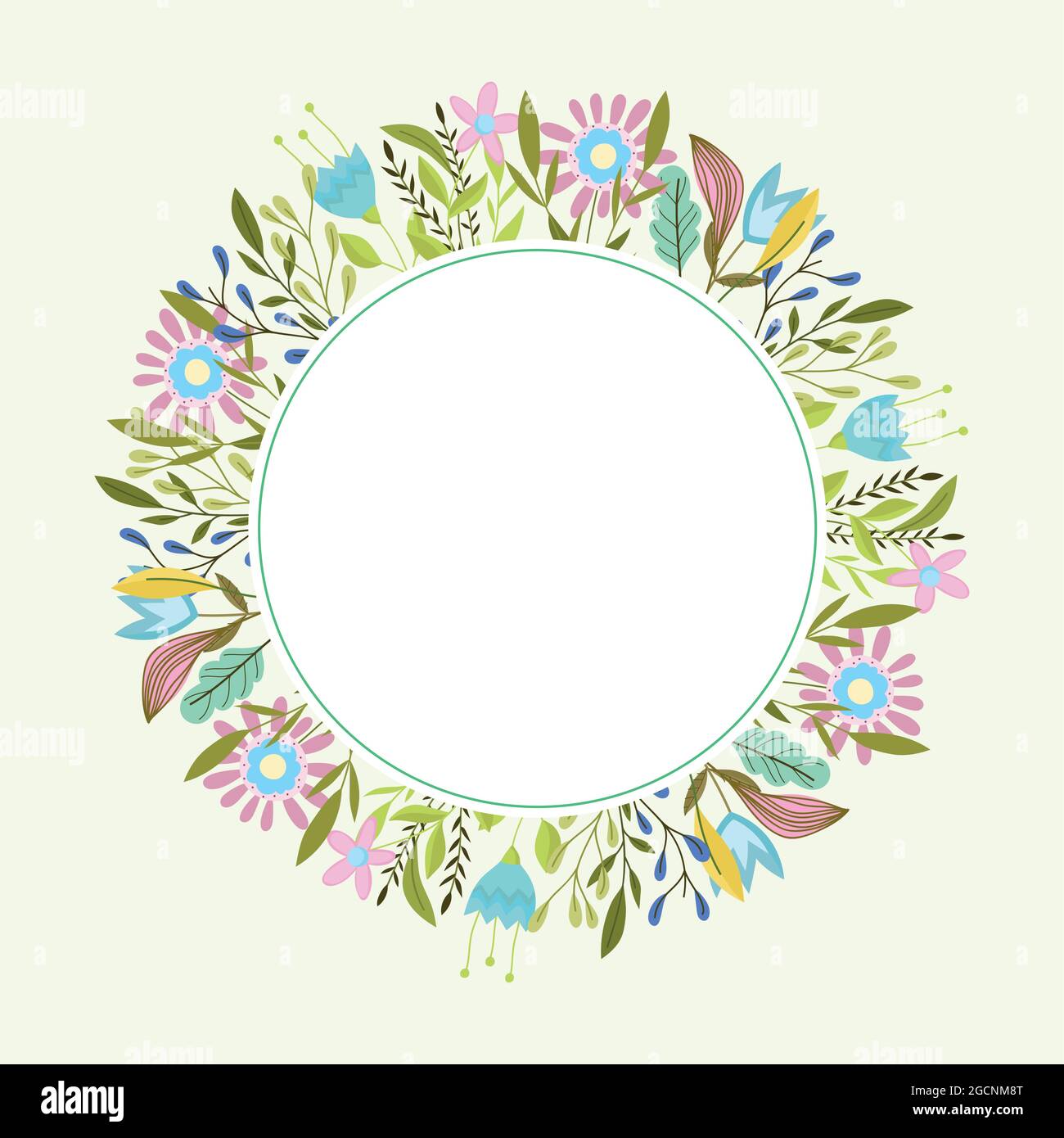 spring floral label Stock Vector Image & Art - Alamy