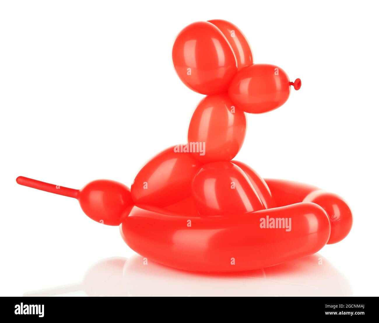 Simple balloon animal dog, isolated on white Stock Photo - Alamy