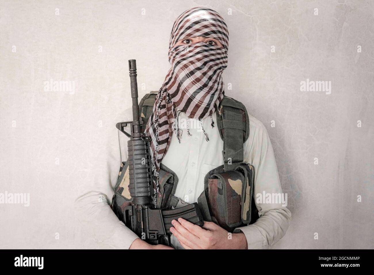 Taliban fighter with m4 weapons, Afghanistan, Kabul Stock Photo - Alamy
