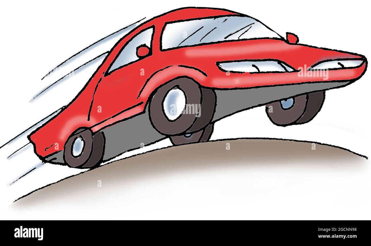 Fast Red Car Stock Photo - Alamy