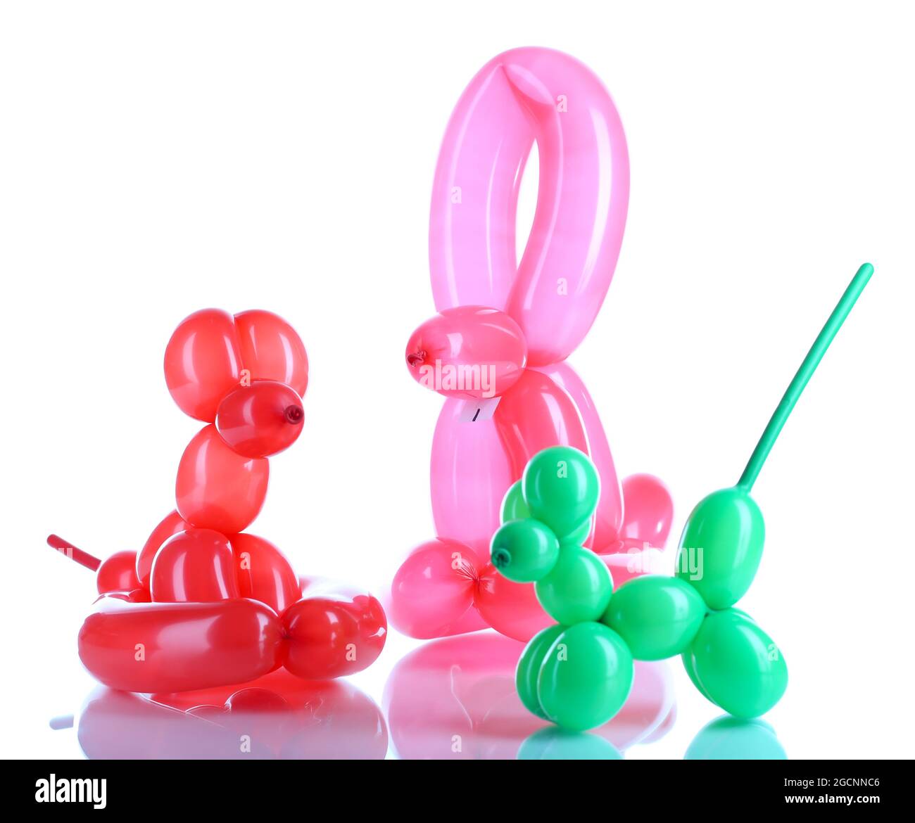 Simple balloon animals, isolated on white Stock Photo - Alamy