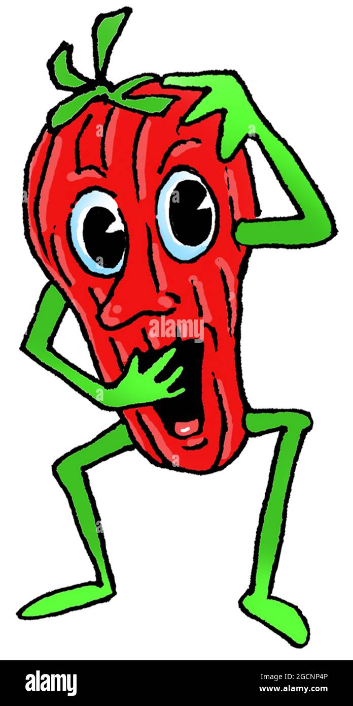 Hot Pepper Character Stock Photo - Alamy