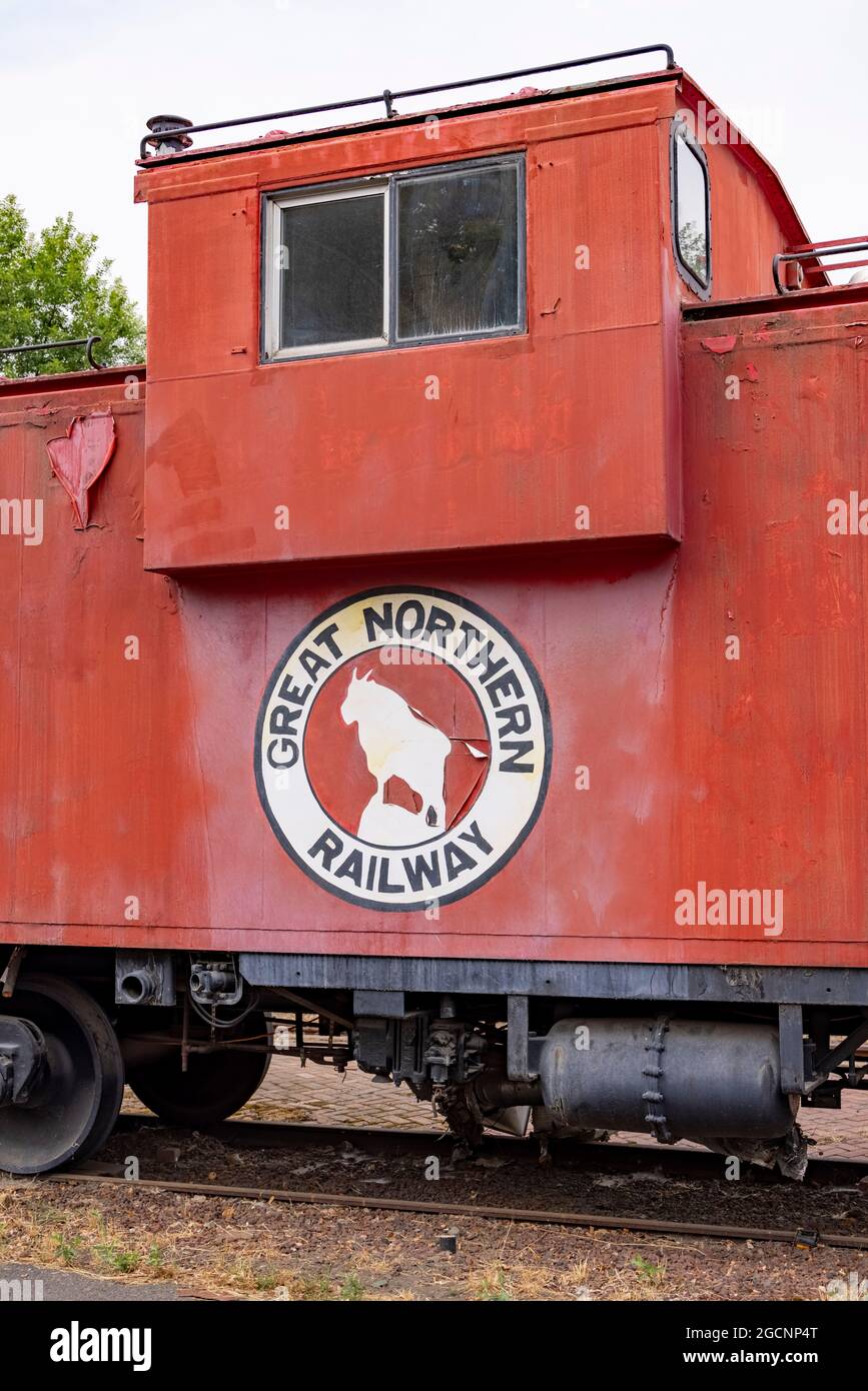 Railway carriage caboose great northern hi-res stock photography and ...