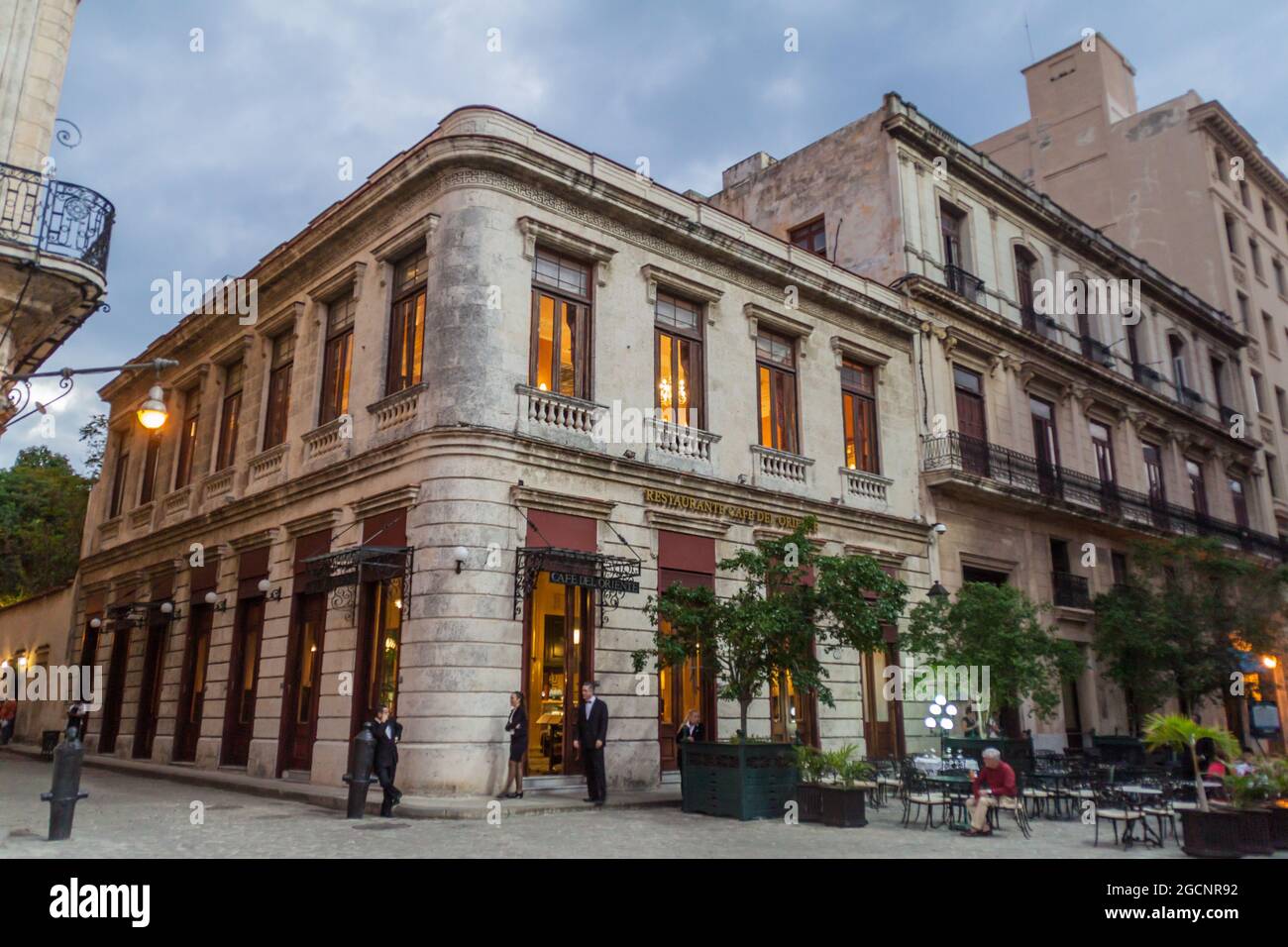 HAVANA, CUBA - FEB 22, 2016: Old colonial buildings on Plaza de San ...