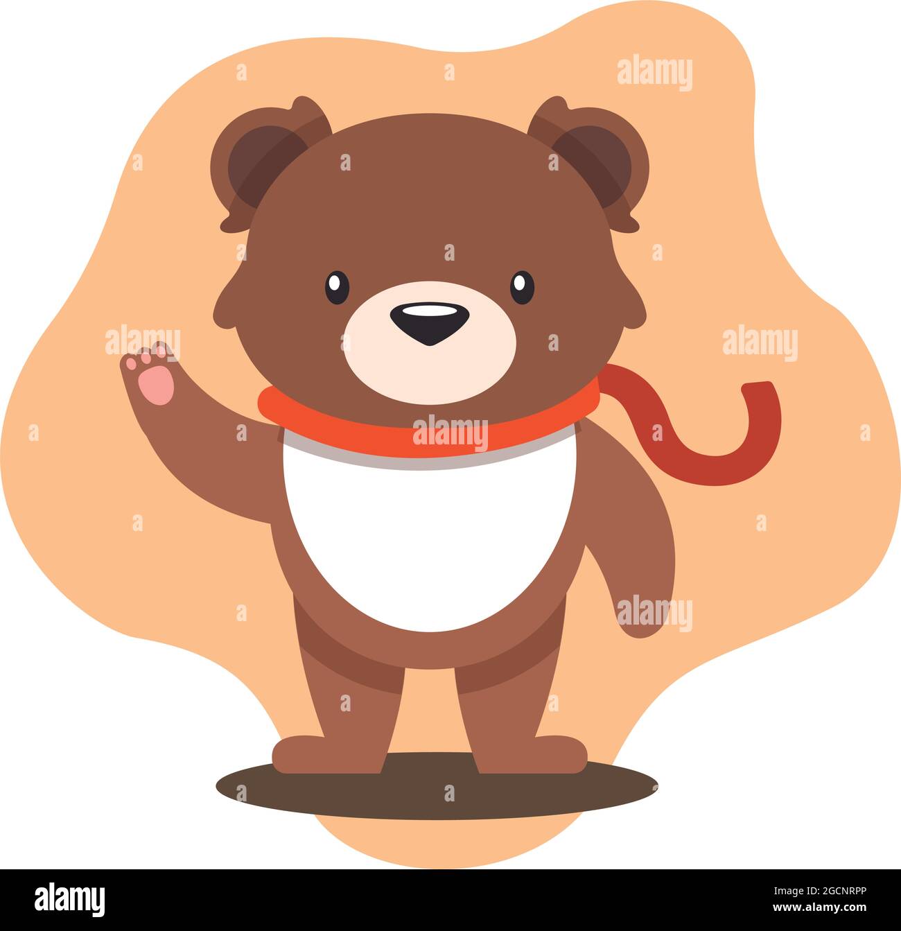 Autumn card cute rabbit Cut Out Stock Images & Pictures - Alamy