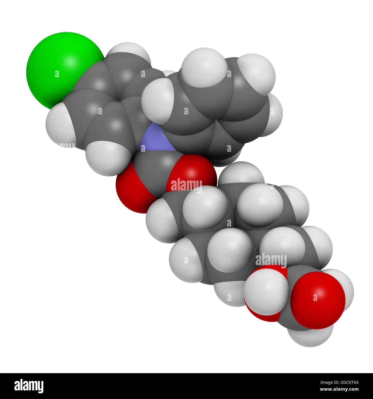 Ralinepag pulmonary arterial hypertension drug molecule. 3D rend Stock ...