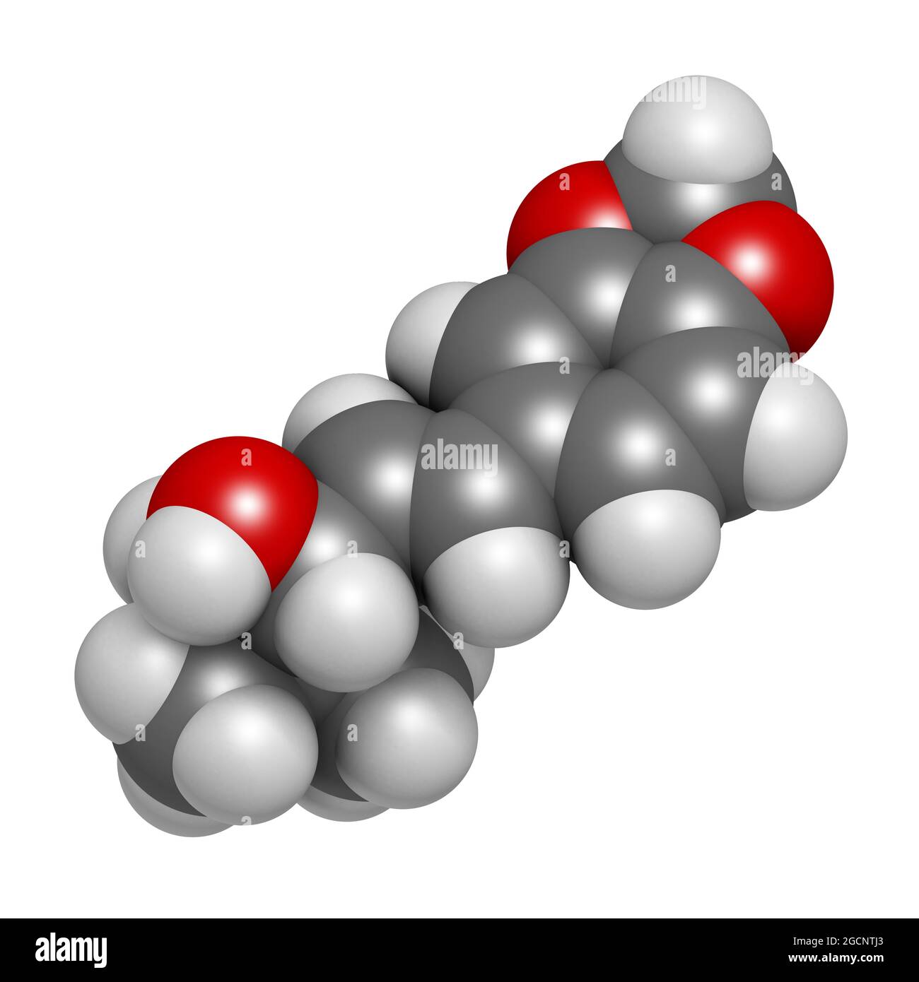 Stiripentol epilepsy drug molecule. 3D rendering Stock Photo - Alamy