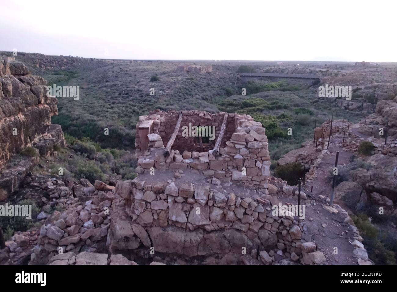 Ruins at Two Guns Arizona Stock Photo - Alamy