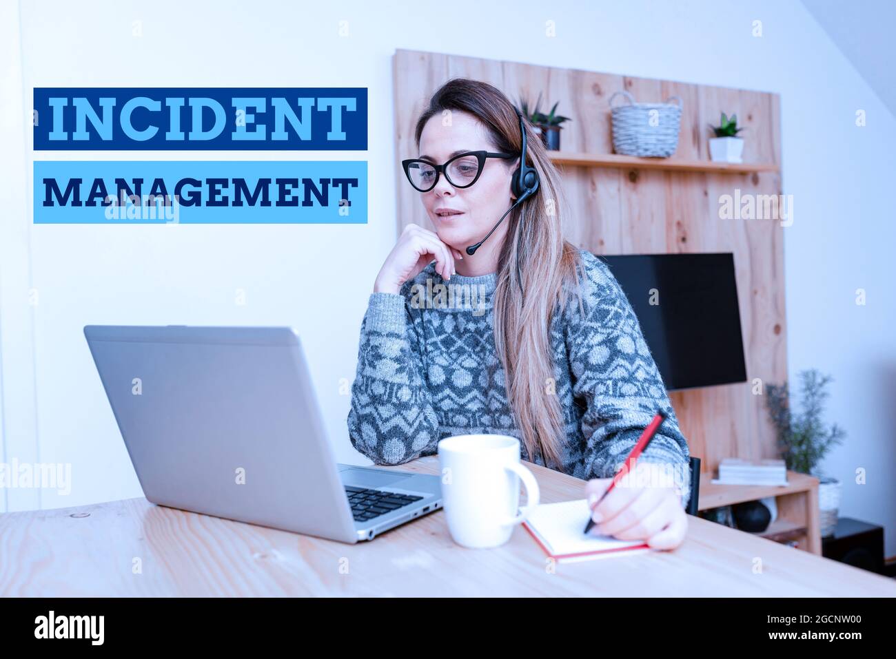 Text caption presenting Incident Management. Concept meaning Activities ...