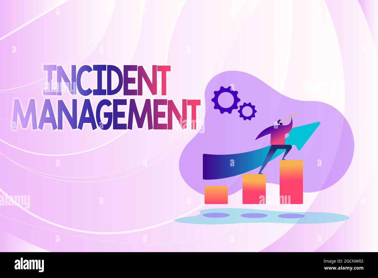 Hand writing sign Incident Management. Business showcase Activities of ...