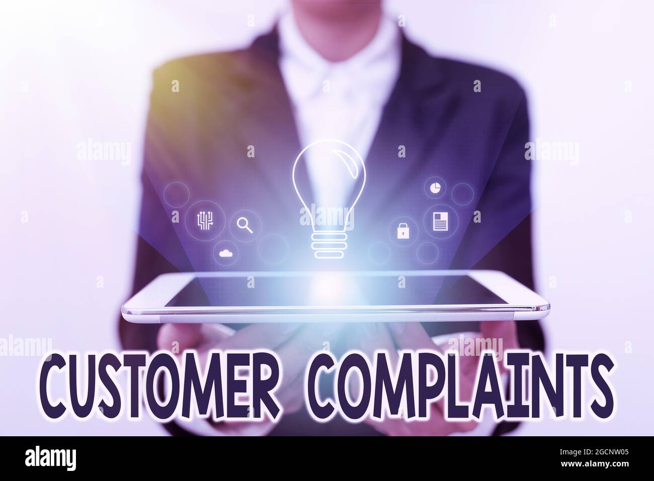 Conceptual caption Customer Complaints. Word for expression of ...