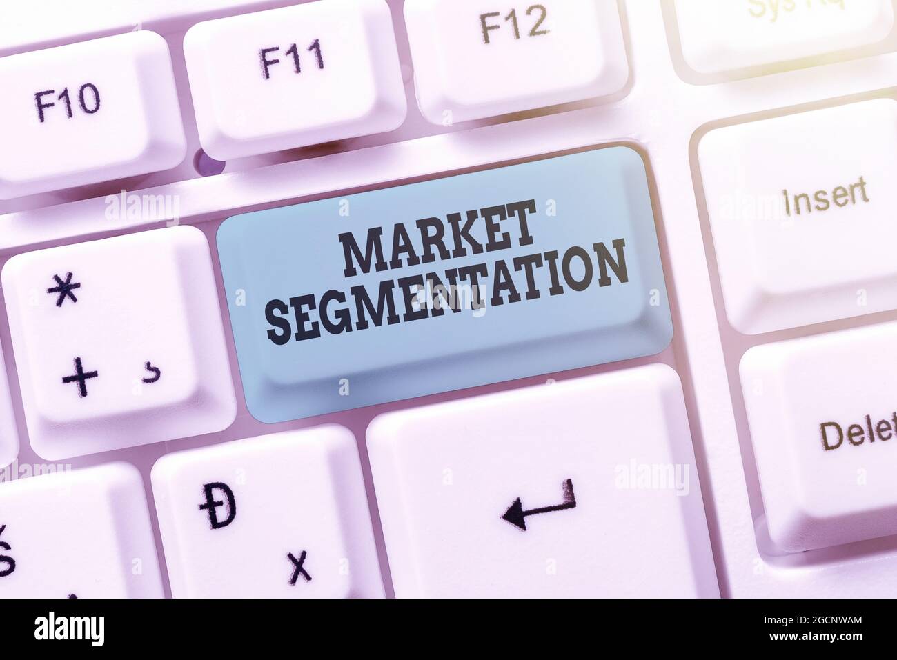 Inspiration showing sign Market Segmentation. Business idea dividing a ...