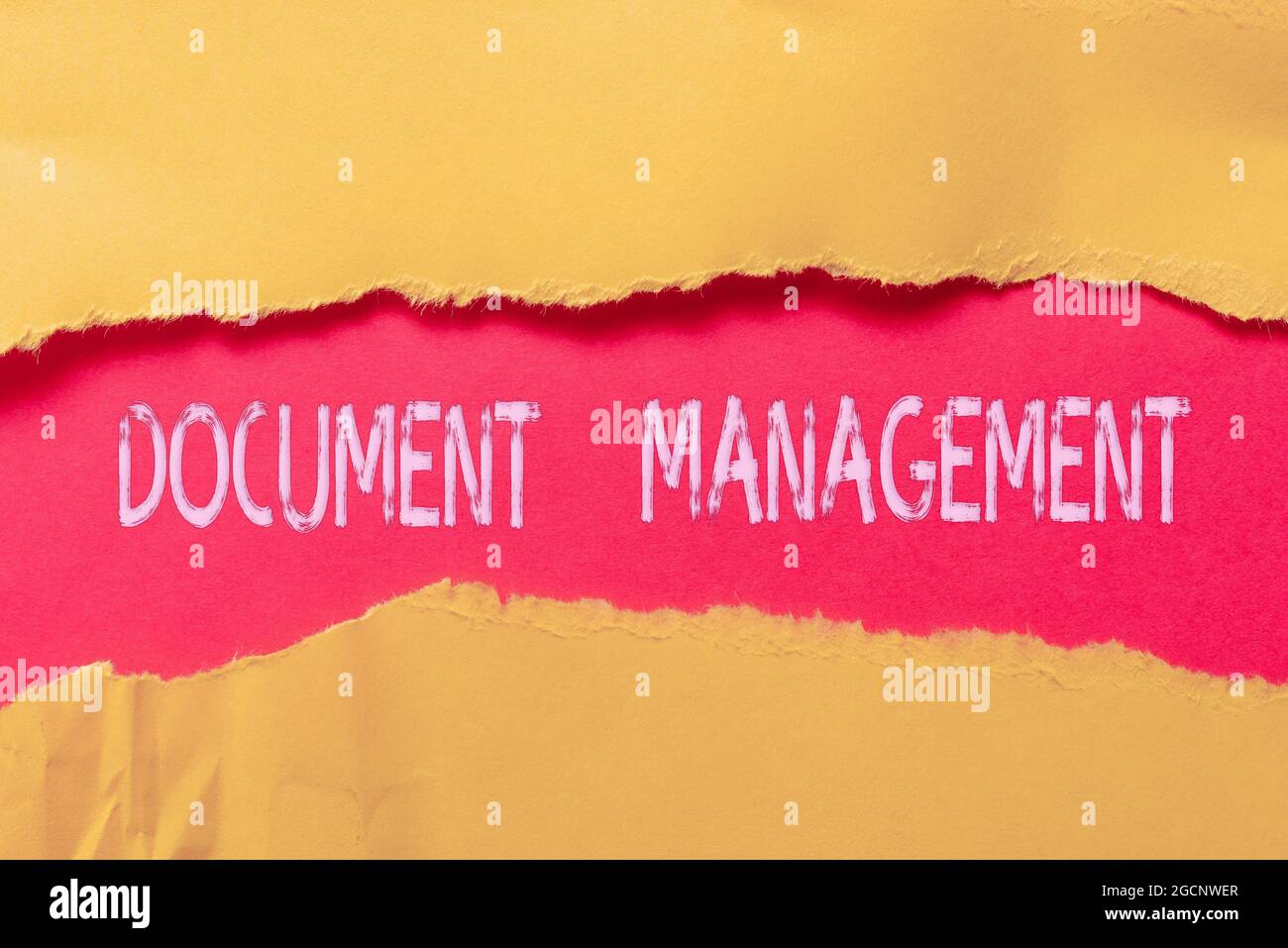 Conceptual caption Document Management. Word Written on Computerized management of electronic ...
