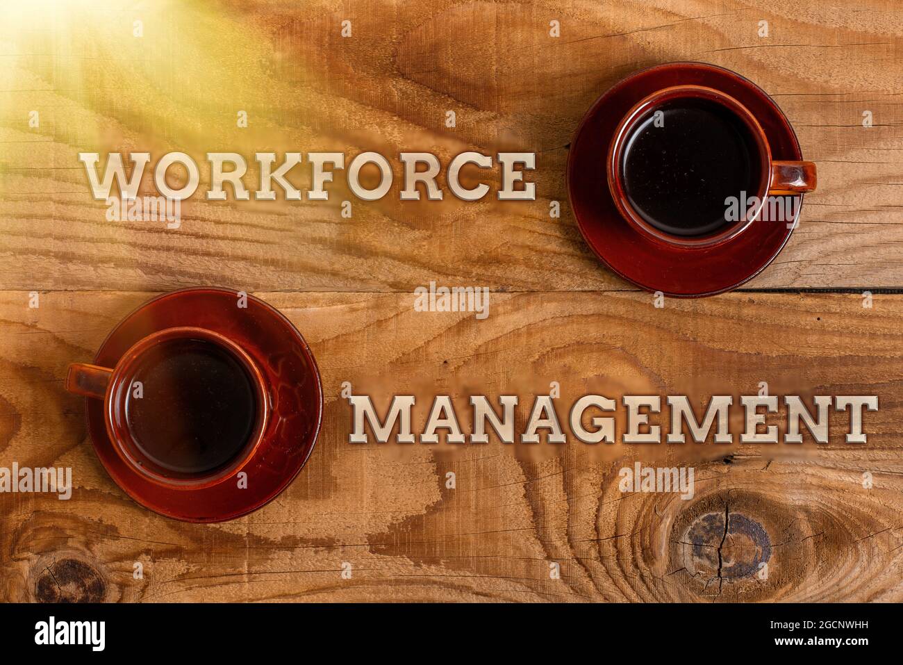 Conceptual display Workforce Management. Word Written on use to ...