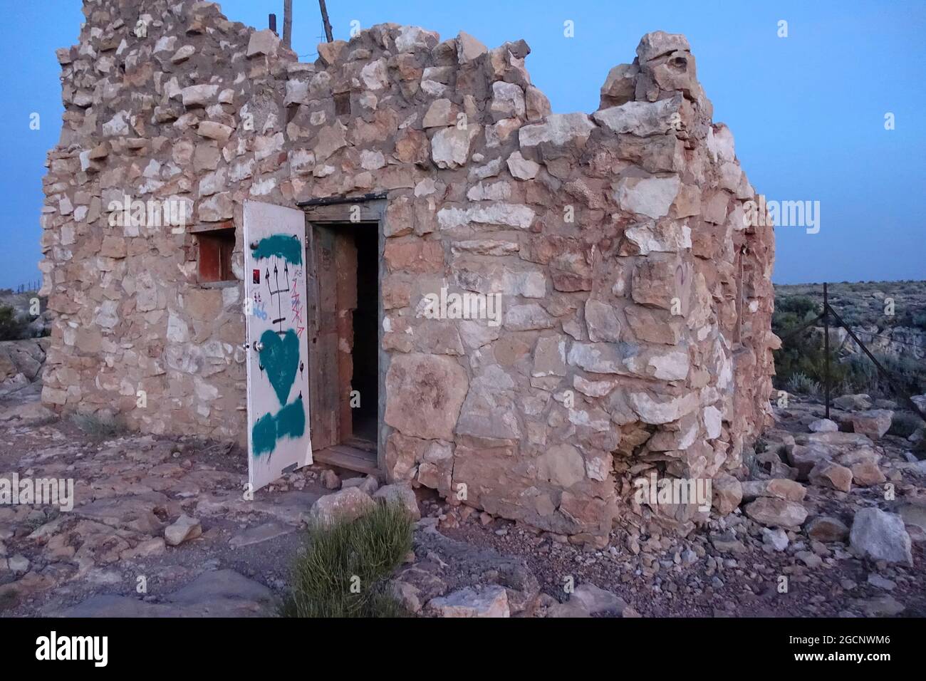 Ruins at Two Guns Arizona Stock Photo - Alamy