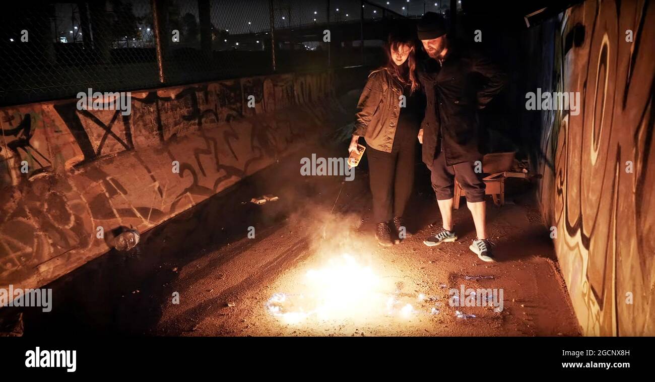 FULLY REALIZED HUMANS, from left: Jess Weixler, Joshua Leonard, 2020. © Gravitas Ventures ...