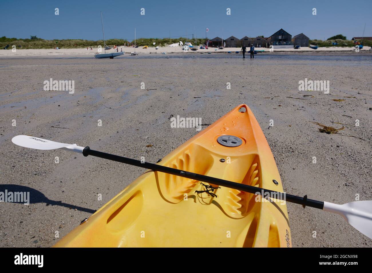 Kayaking / canoeing off Porthmellon Beach, St Mary's island, Isles of ...