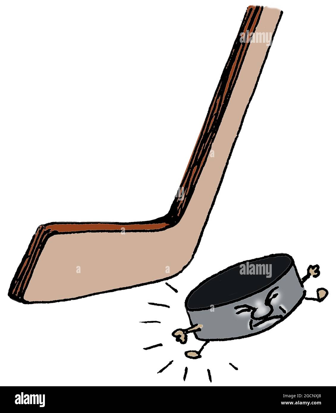 Slap shot Cut Out Stock Images & Pictures - Alamy