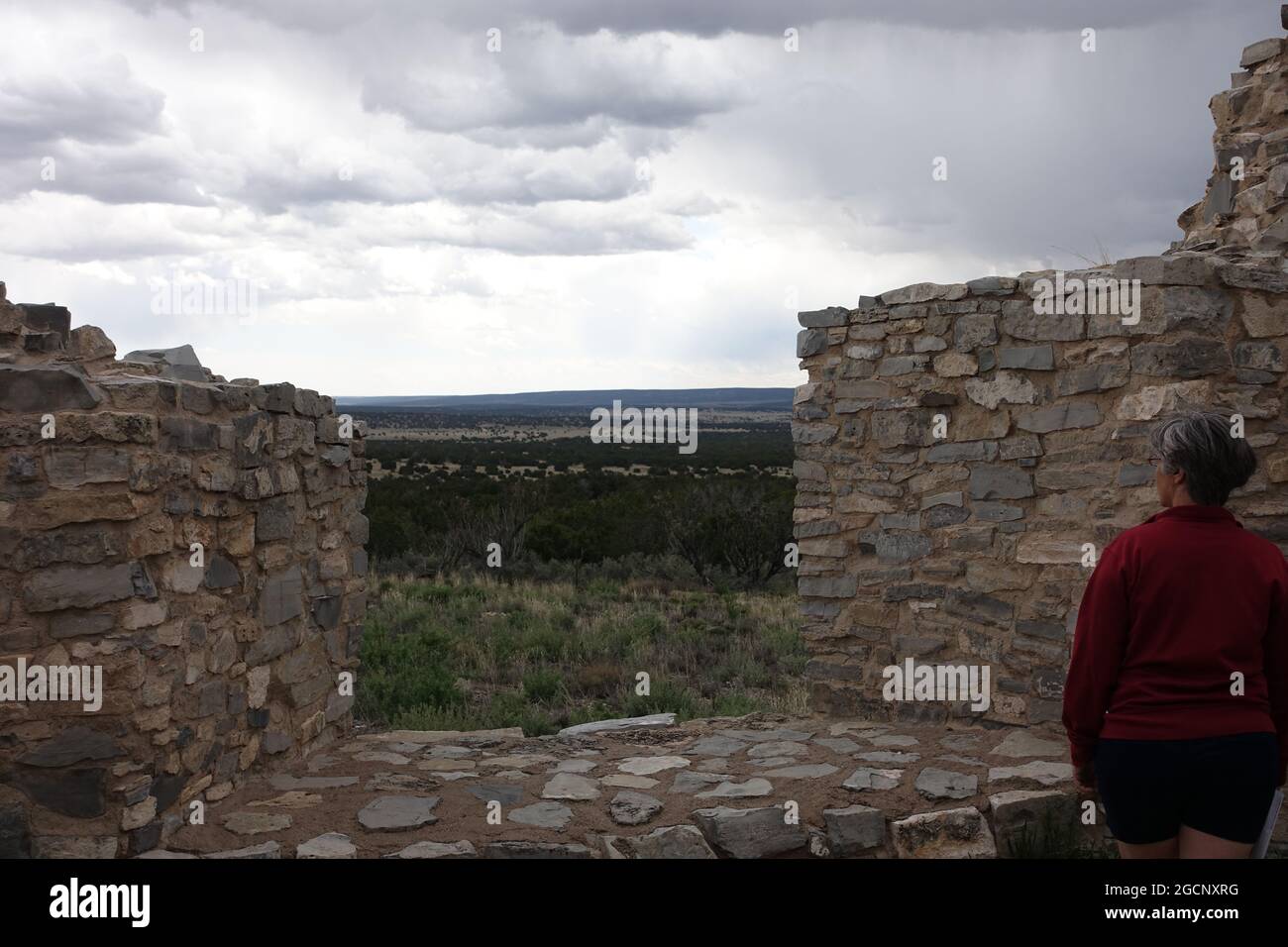 Ruins at Two Guns Arizona Stock Photo - Alamy