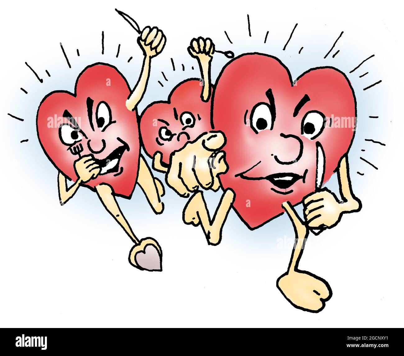 Attacking hearts hi-res stock photography and images - Alamy