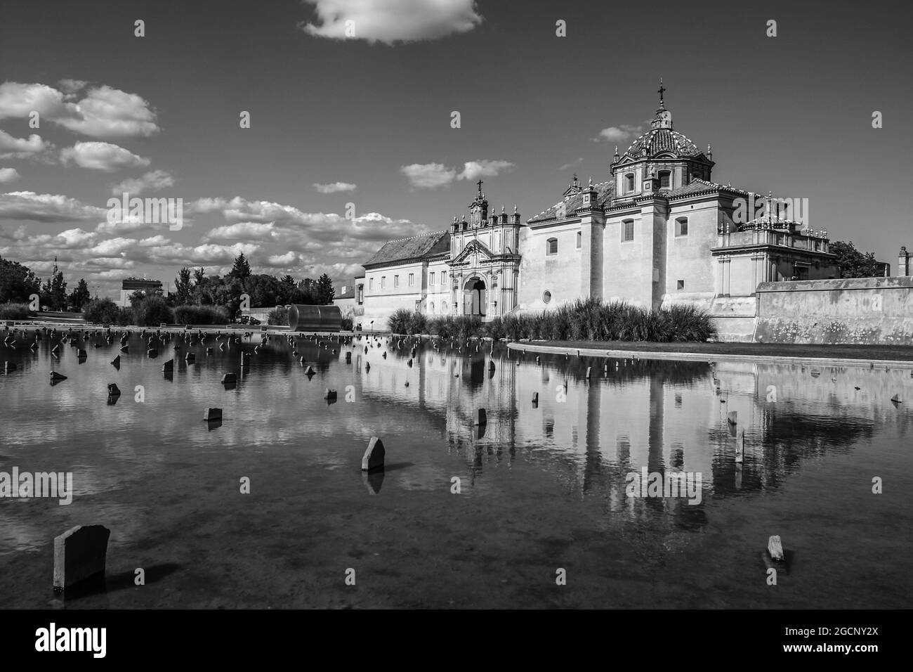 Monastery lake Black and White Stock Photos & Images - Alamy