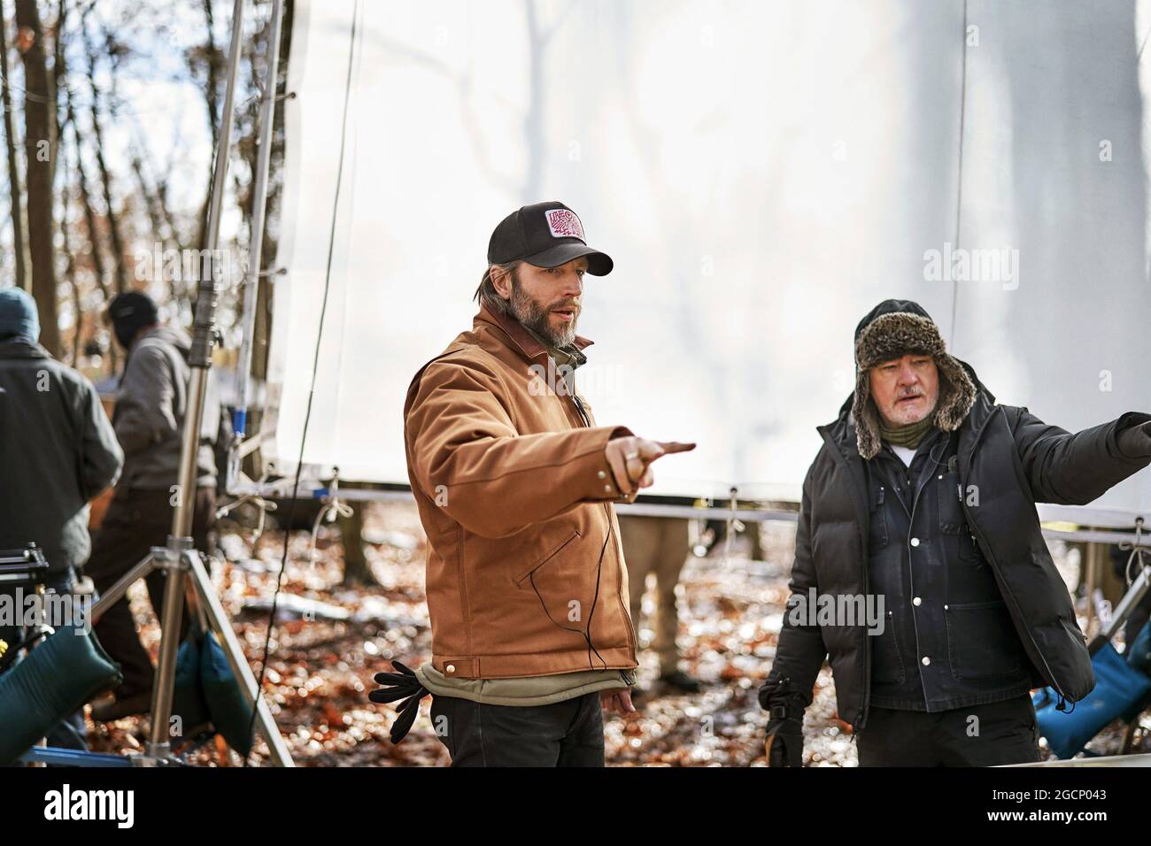 SWEET GIRL, from left: director Brian Andrew Mendoza, cinematographer ...