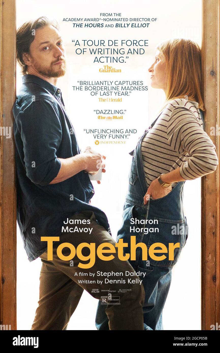 TOGETHER, US poster, from left: James McAvoy, Sharon Horgan, 2021 ...