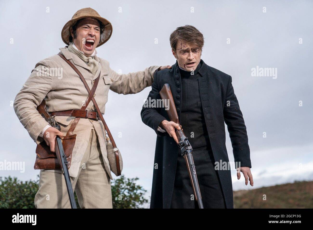 MIRACLE WORKERS, right: Daniel Radcliffe, 'Oregon Trail: Hunting Party ...