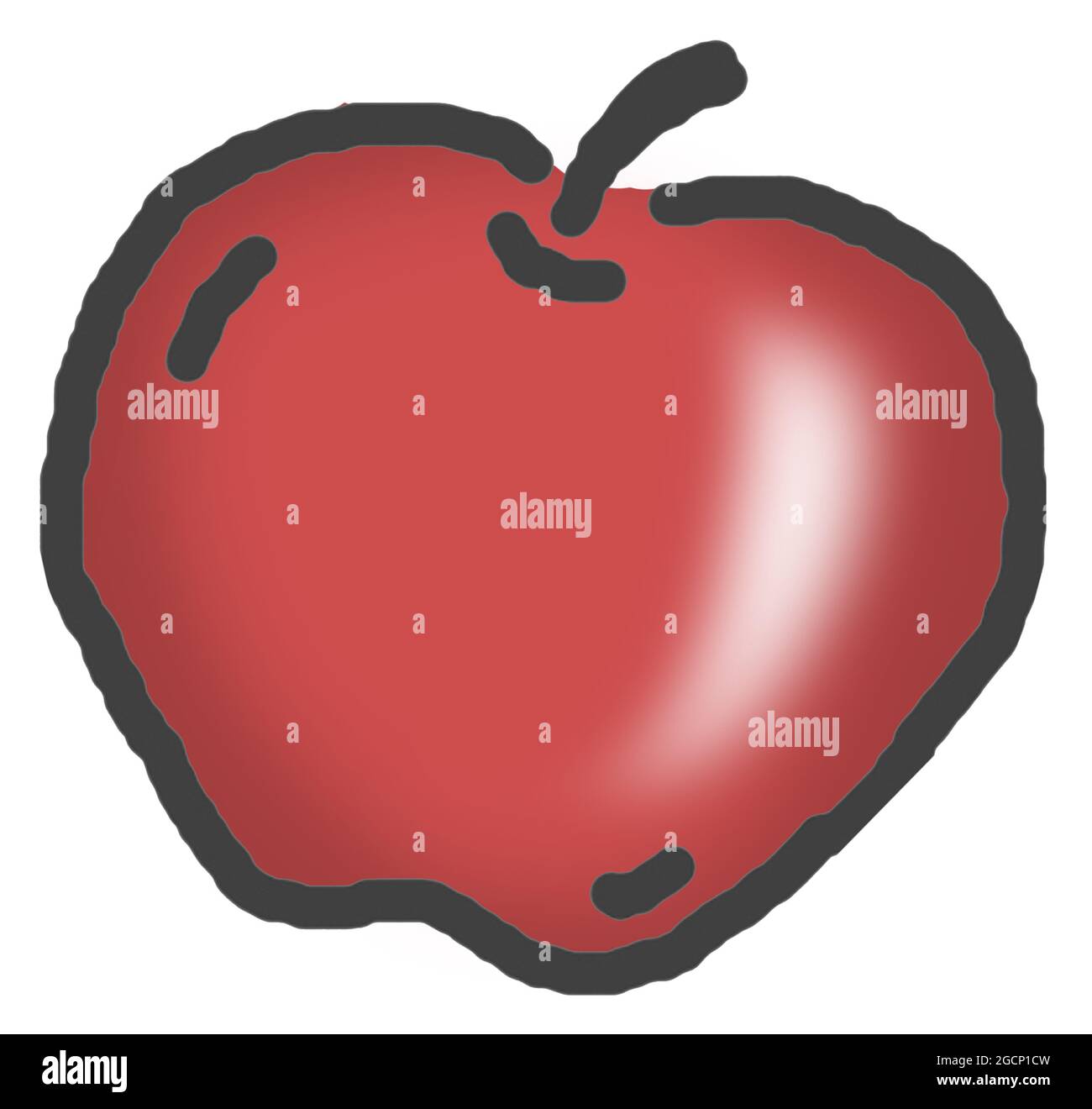 Big Red Apple Stock Photo - Alamy