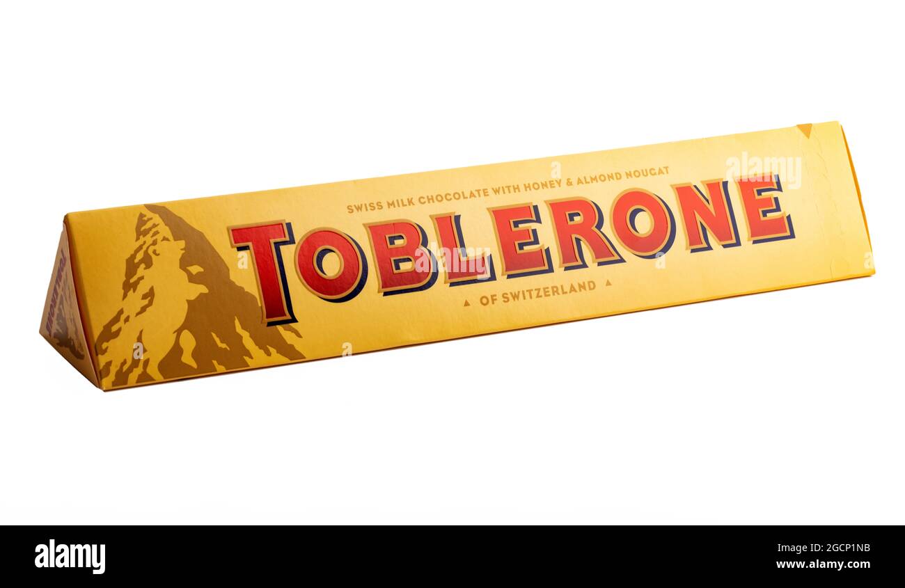 Huettenberg, Germany 2021 August 05: Toblerone Bars Swiss Milk ...