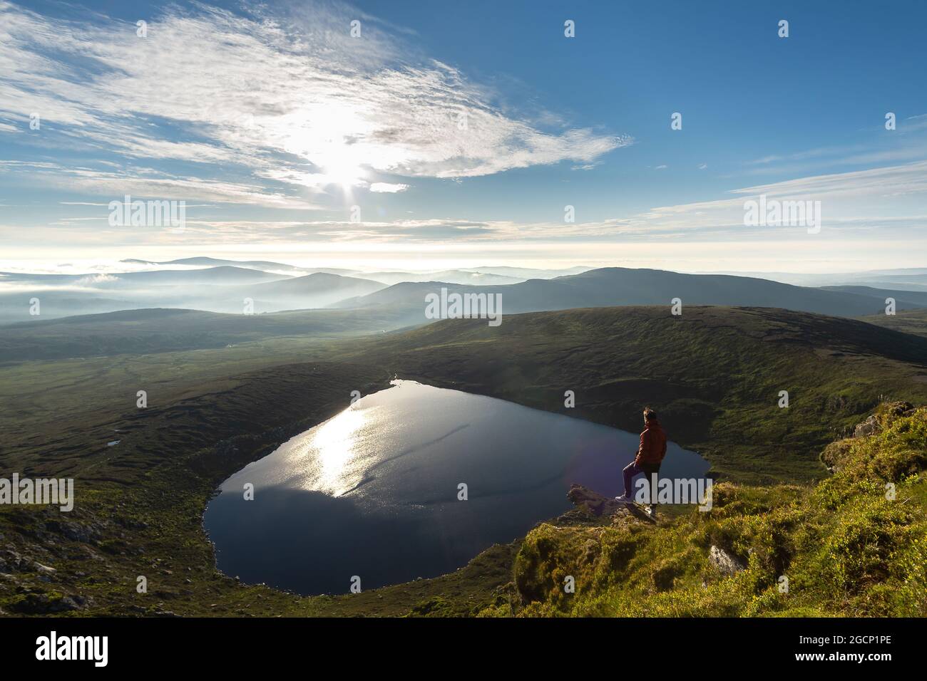 Beautiful view in Lough Ouler County Wicklow, Ireland Stock Photo - Alamy