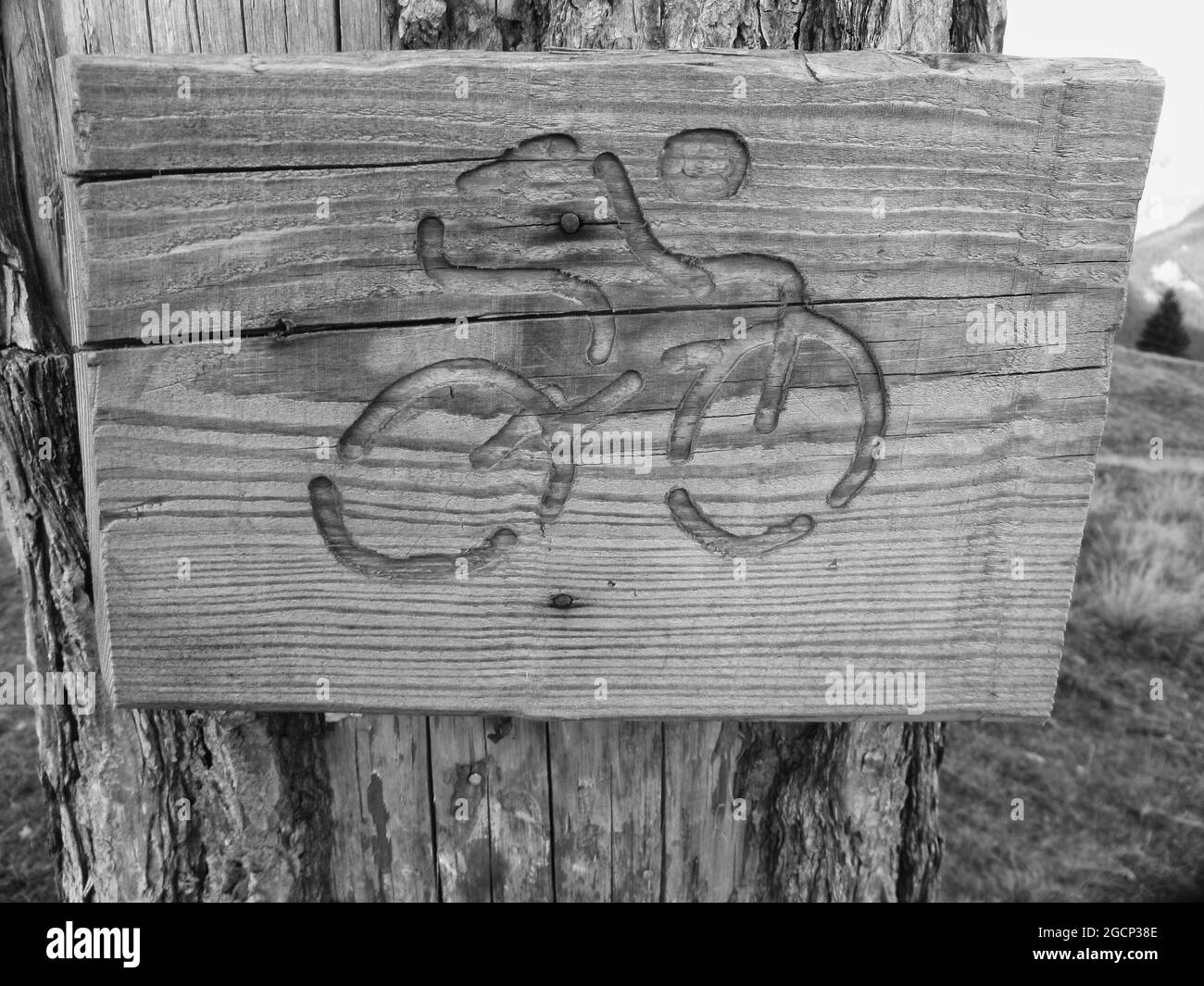 one sign Only for bikers Stock Photo - Alamy