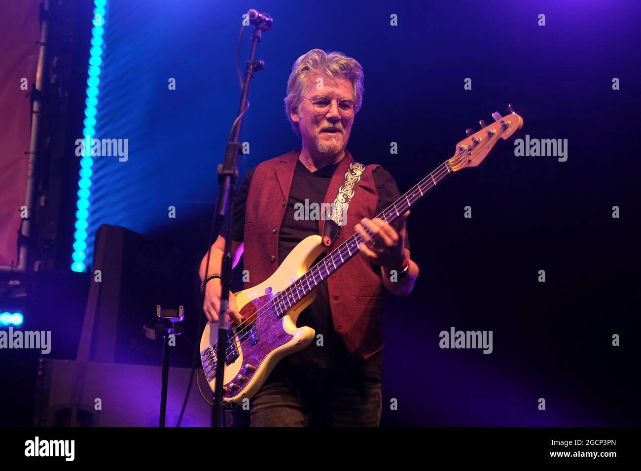 Wickham, UK. 08th Aug, 2021. Pat Davey, former bassist with the Tom ...