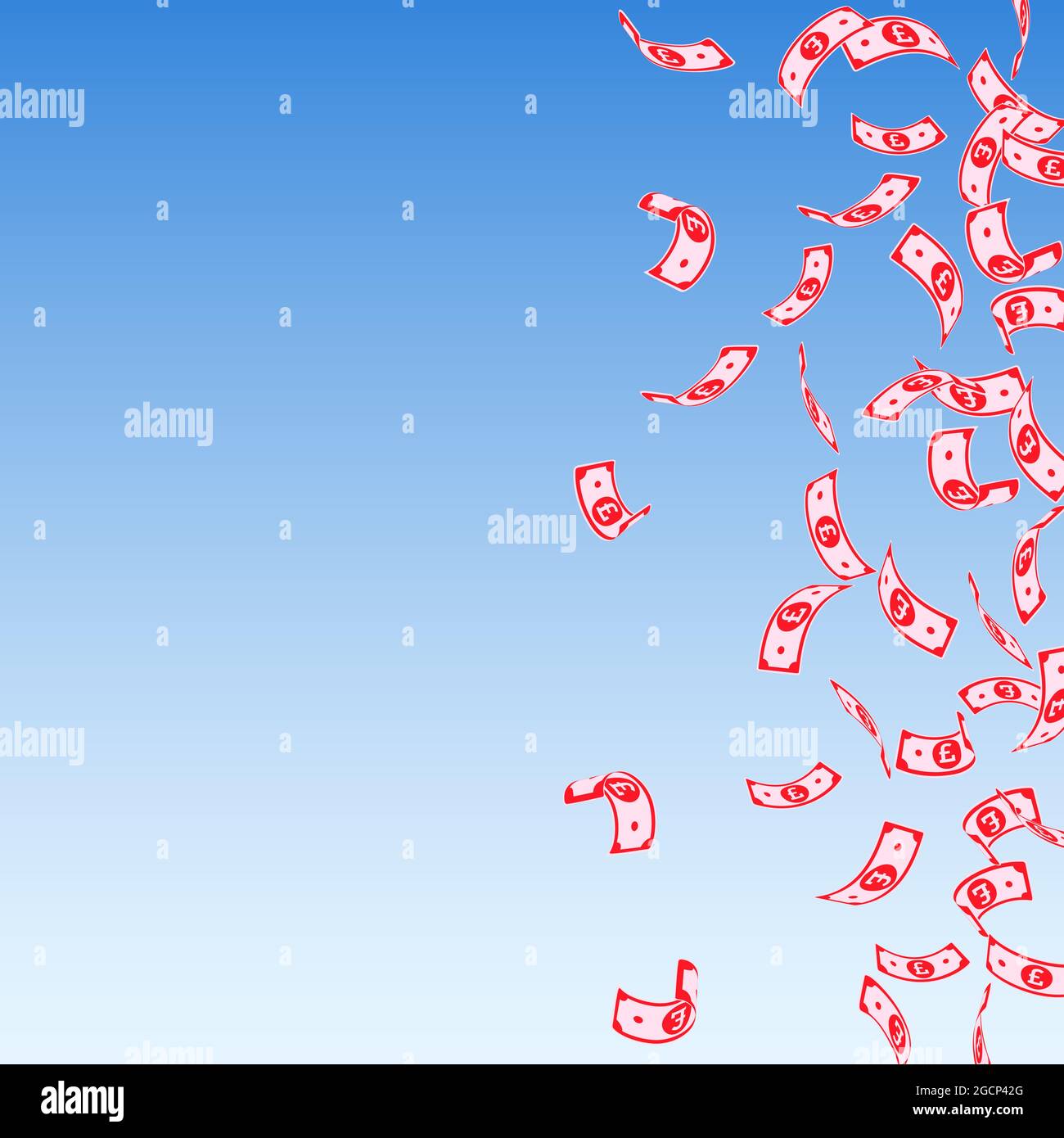 British notes money falling Stock Vector Images - Alamy