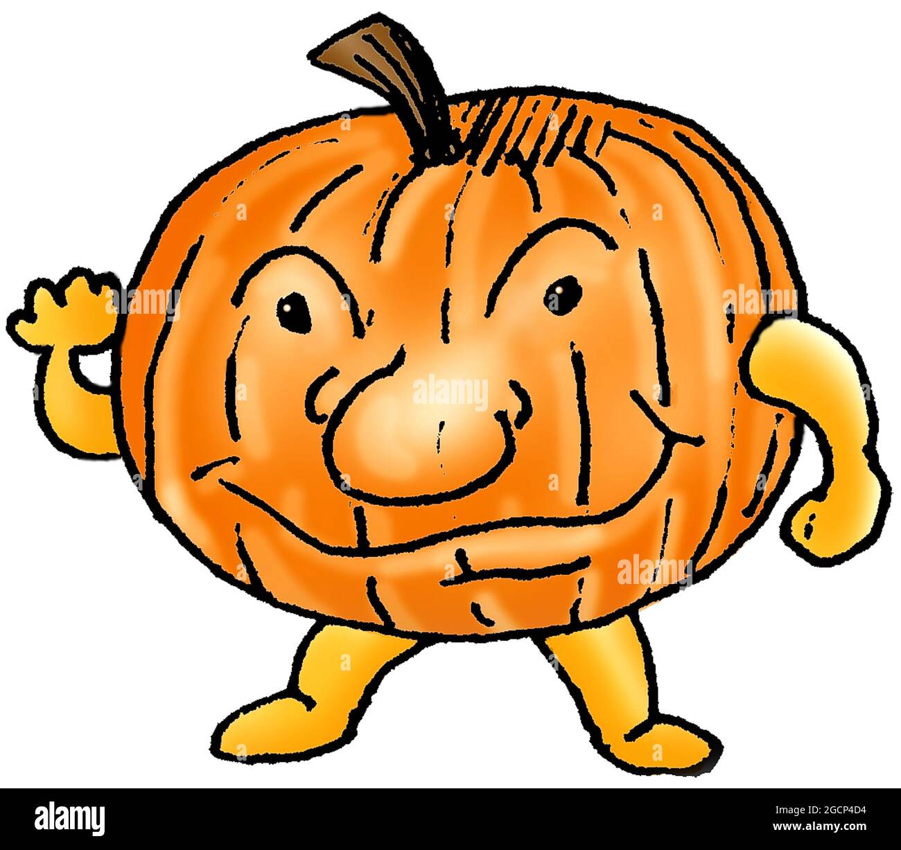 Cartoon pumpkin man character hi-res stock photography and images - Alamy