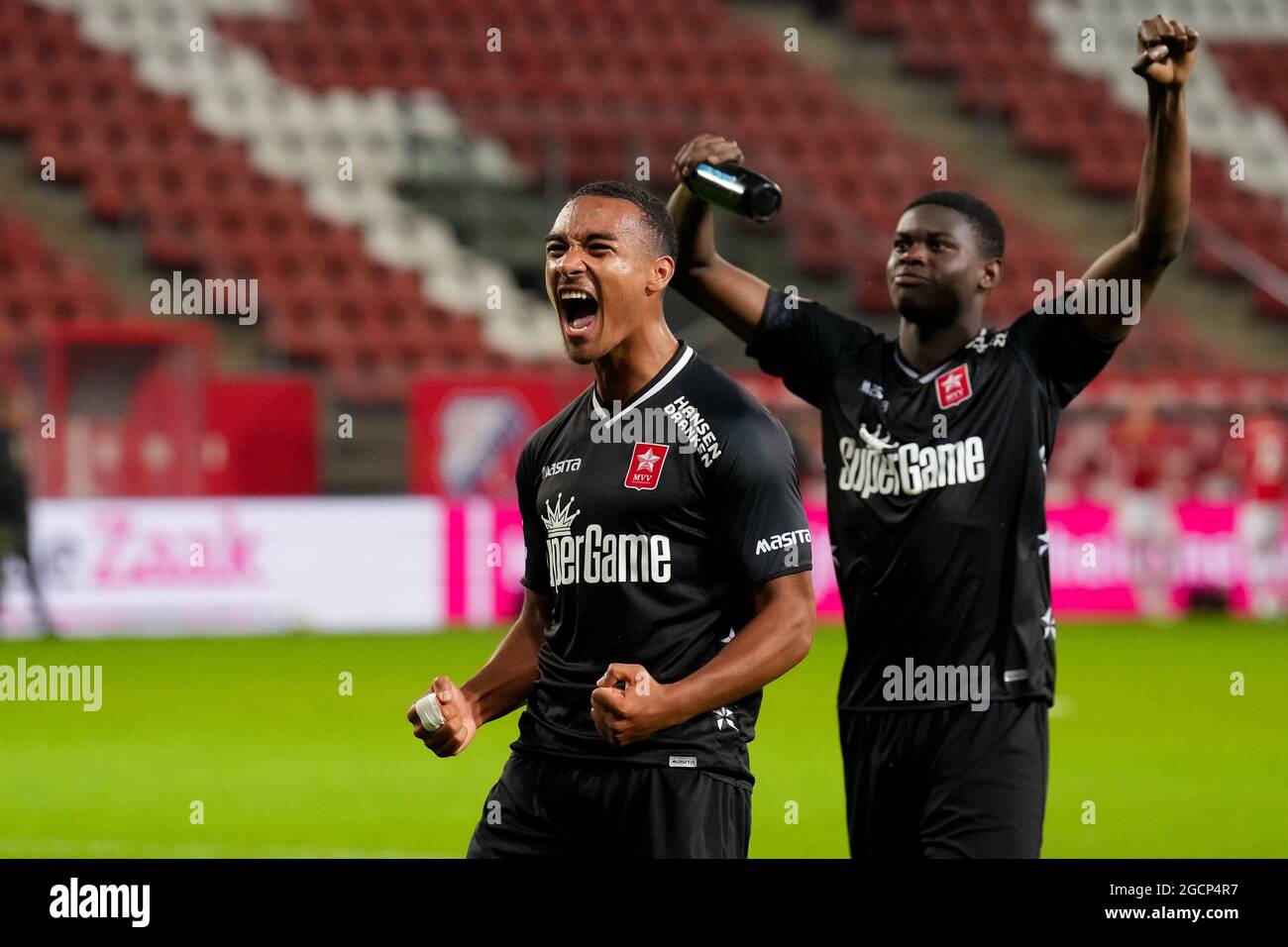 UTRECHT, NETHERLANDS - AUGUST 9: Allan Delferriere of MVV Maastricht ...