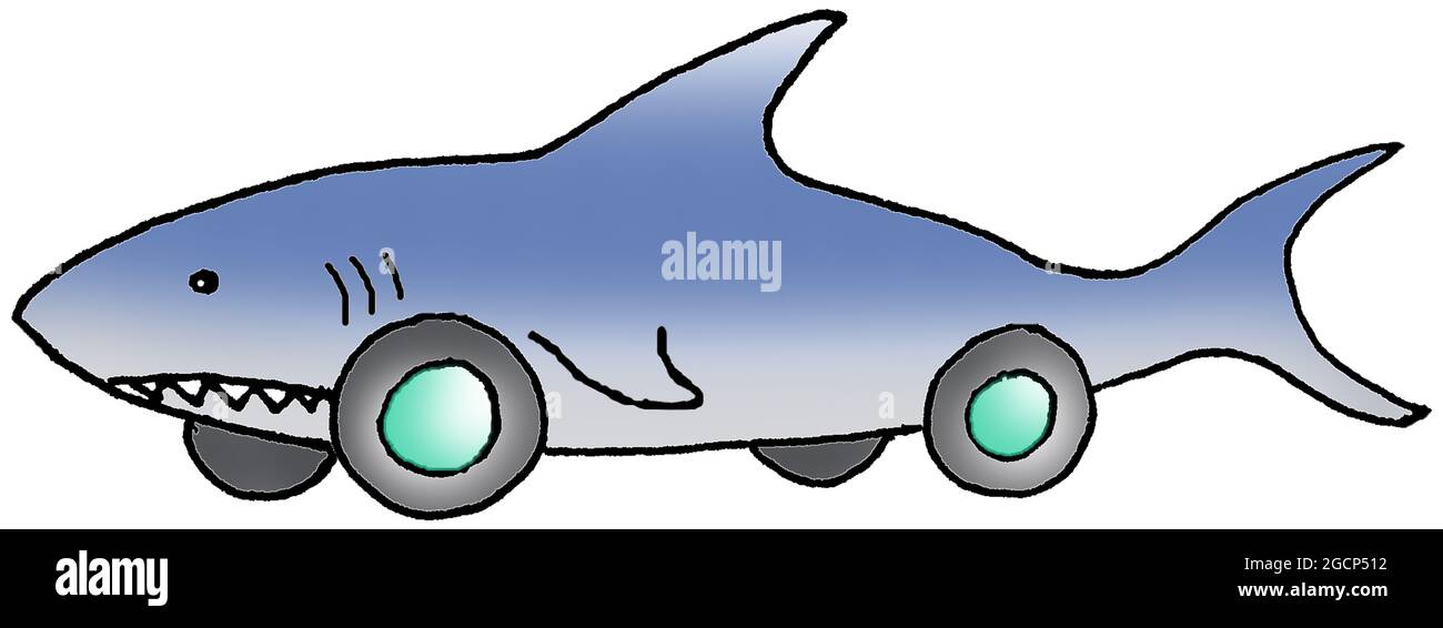 Shark on wheels hi-res stock photography and images - Alamy
