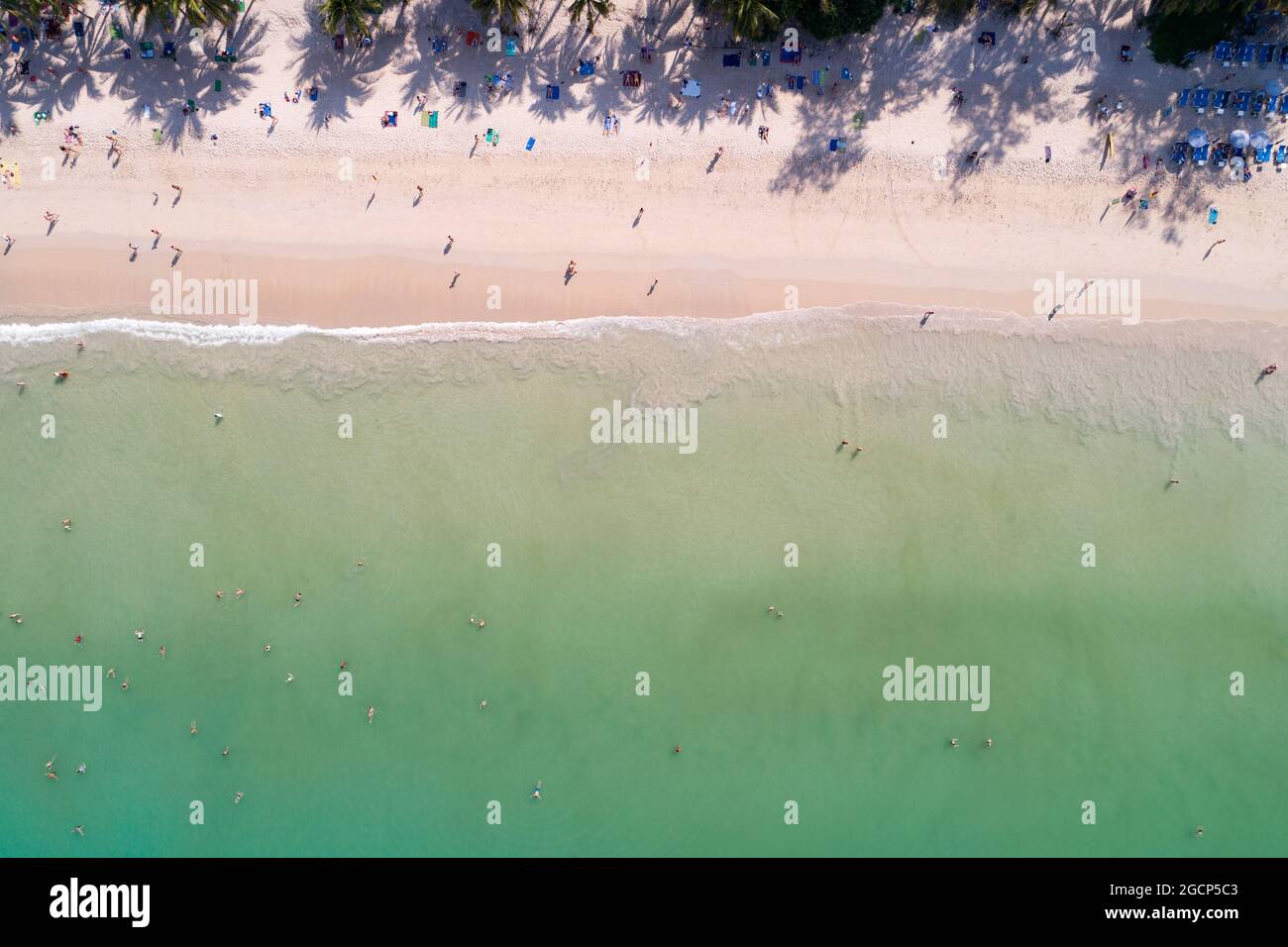 Amazing Sea aerial view Top down sea beach nature background Beautiful ...