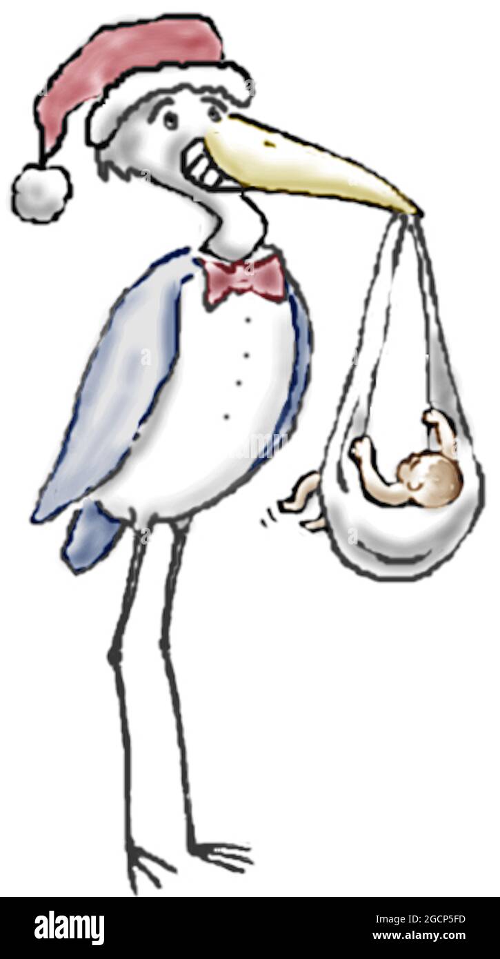 Christmas stork hi-res stock photography and images - Alamy
