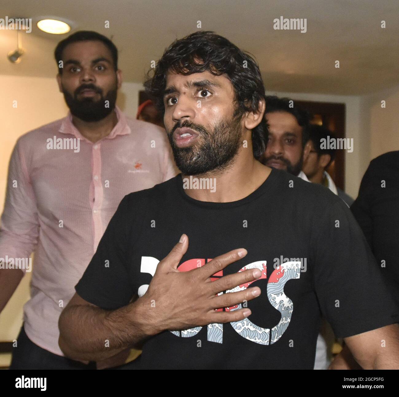 New Delhi, India. 09th Aug, 2021. NEW DELHI, INDIA - AUGUST 9: Tokyo ...