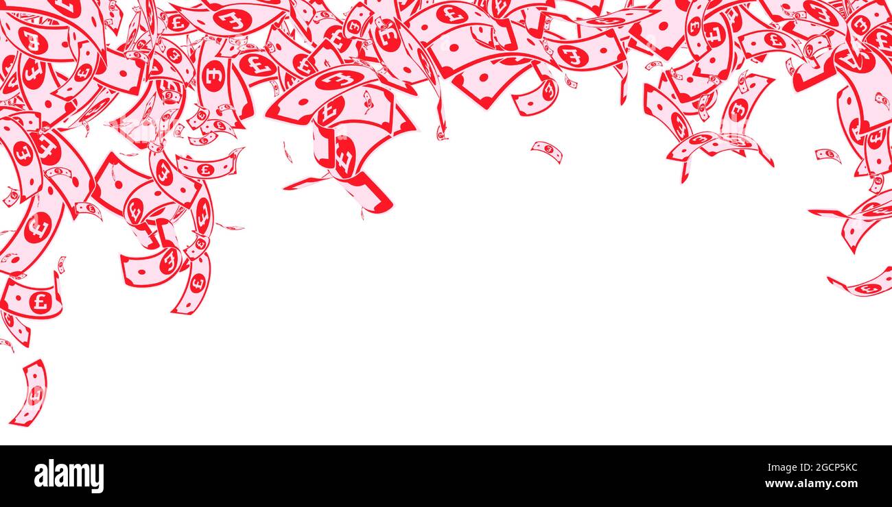 British notes money falling Stock Vector Images - Alamy