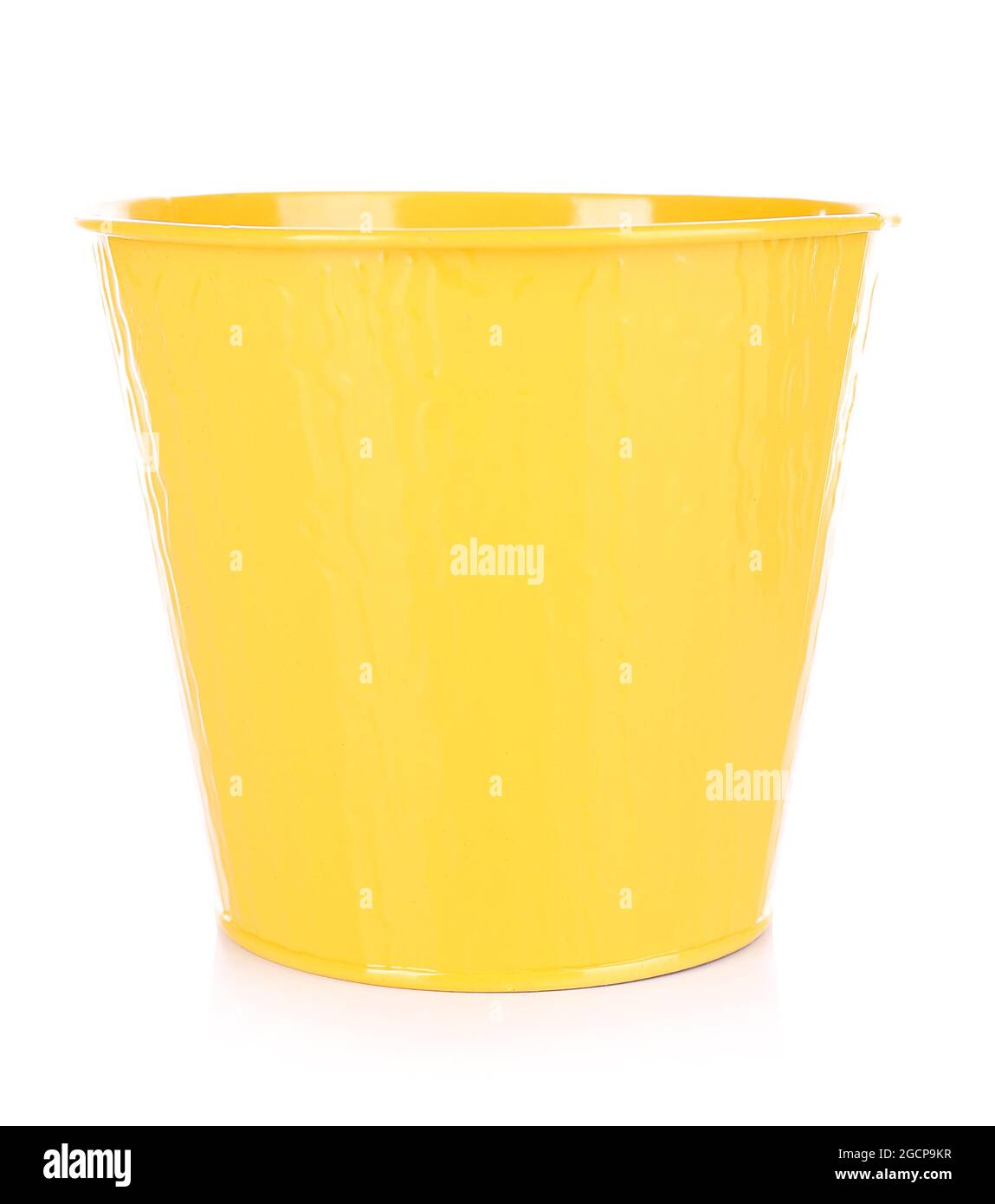 Empty bucket isolated on white Stock Photo - Alamy