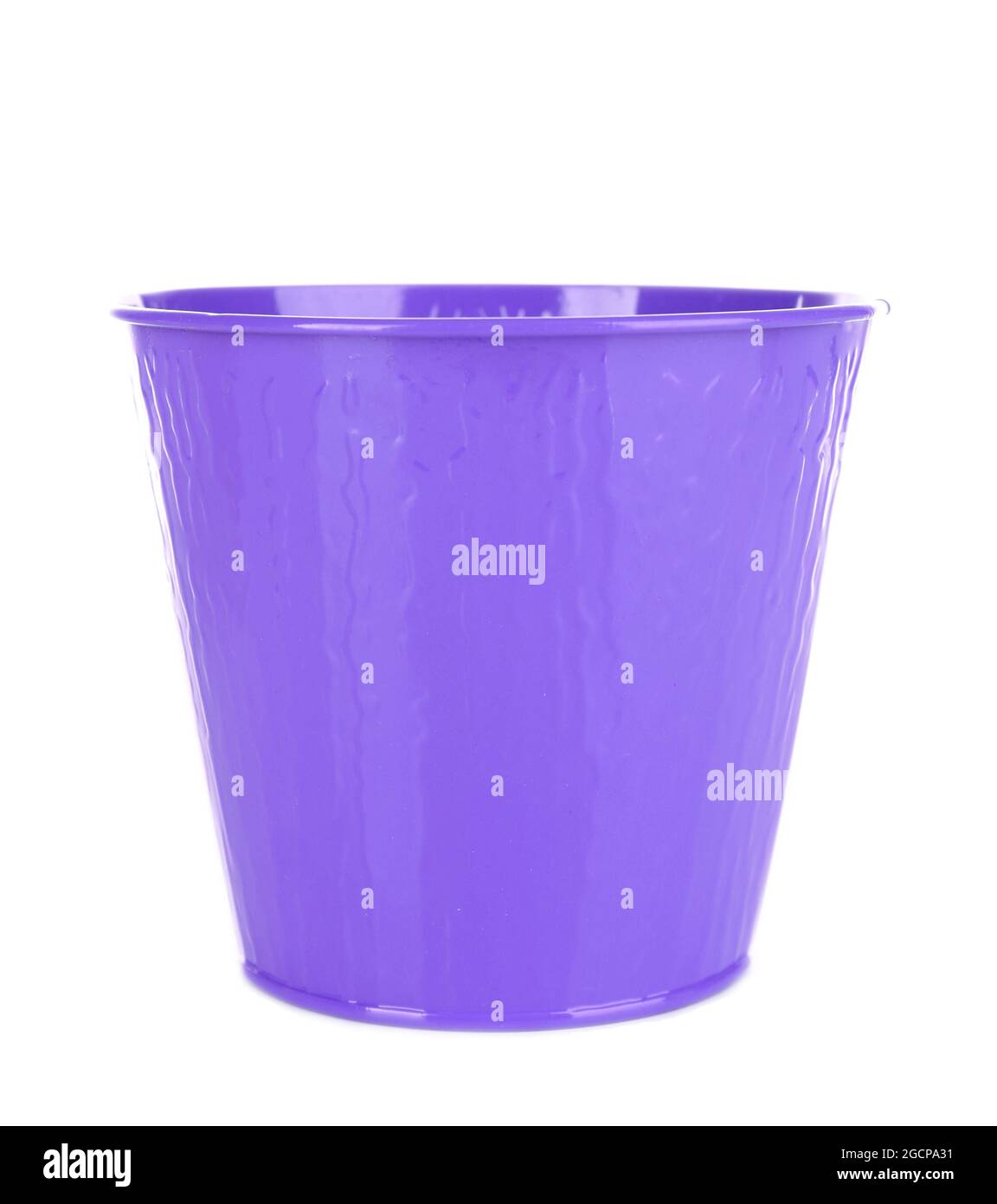 Empty bucket isolated on white Stock Photo - Alamy