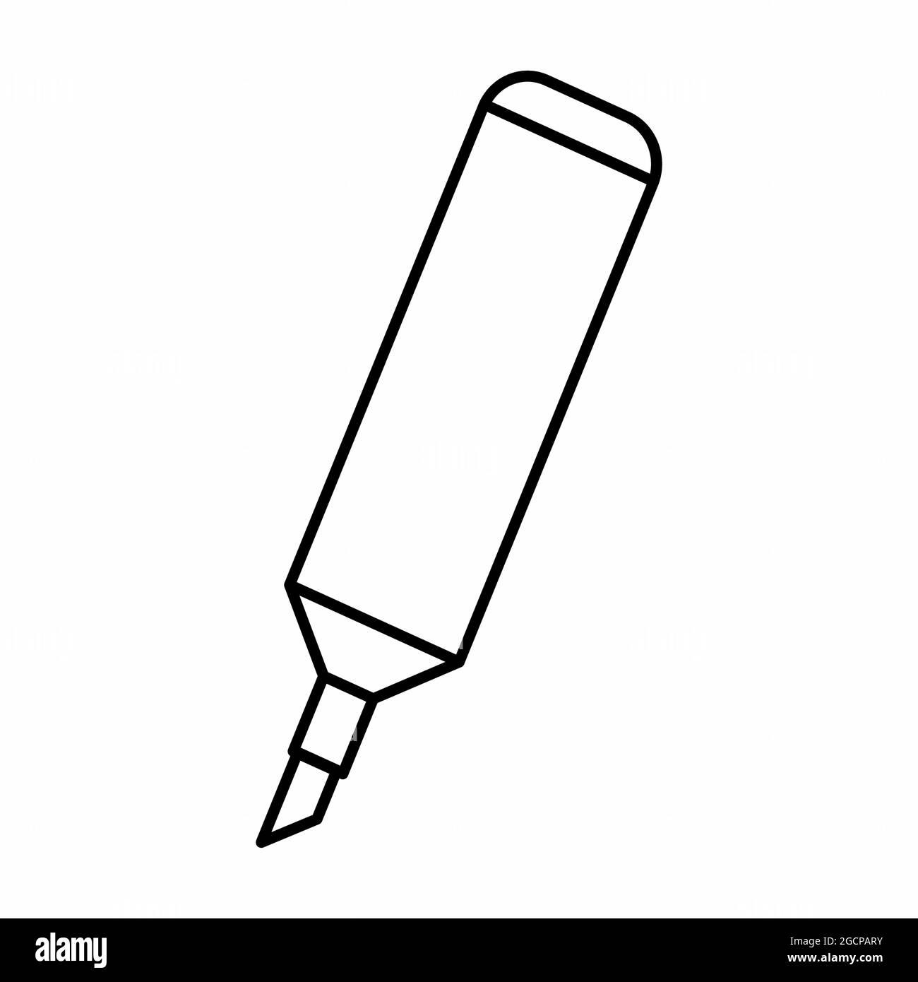 Icon Vector of Marker - Line Style - simple illustration. Editable ...