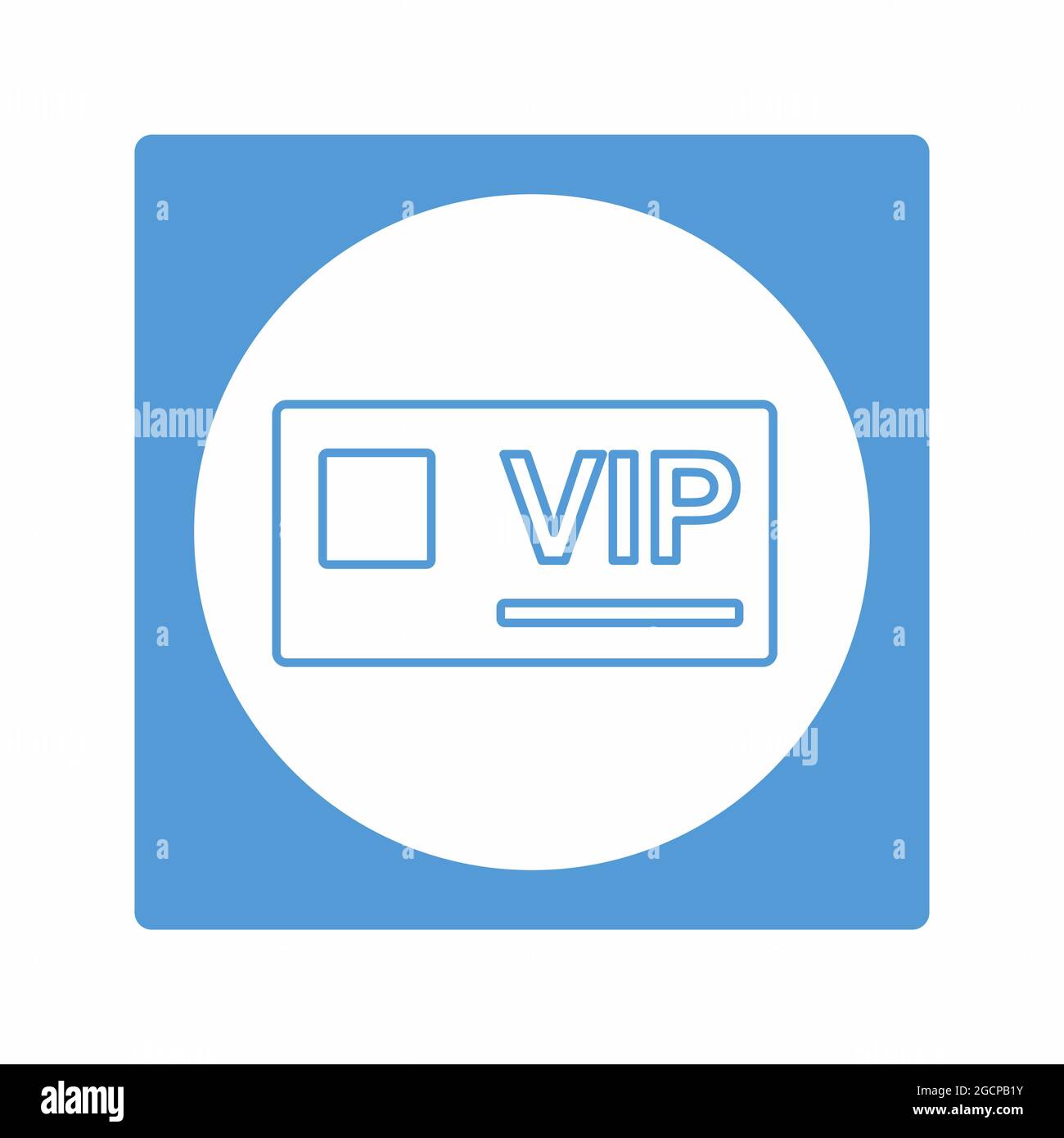 Vector Graphic of VIP Card - White Moon Style - simple illustration ...
