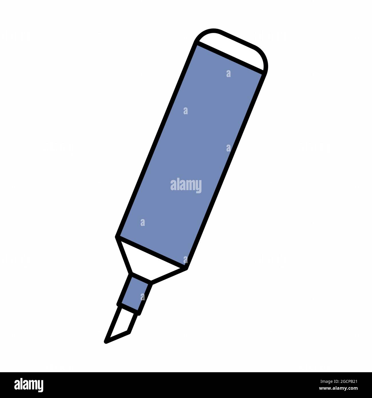 Icon Vector of Marker - Dark Blue Style - simple illustration. Editable ...