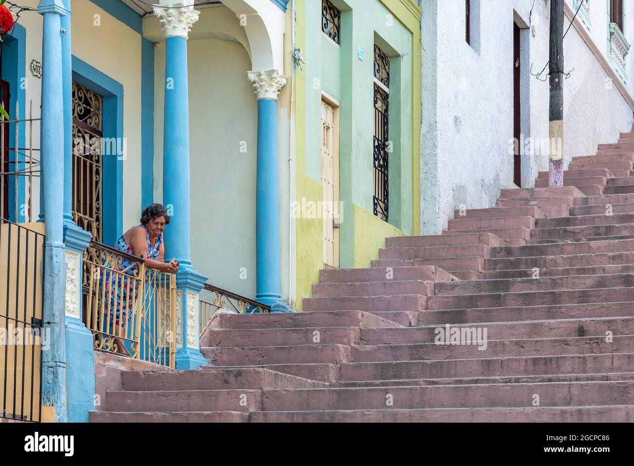 Padre Pico Steps or Stairs in Tivoli Neighborhood, Santiago de Cuba ...